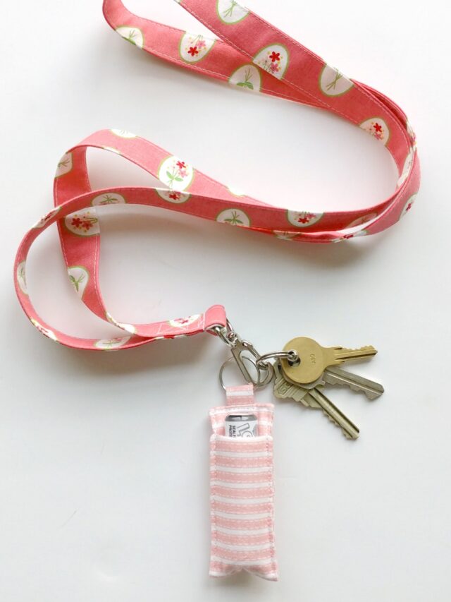 DIY Keychain Chapstick Holder Tutorial Story - The Polka Dot Chair