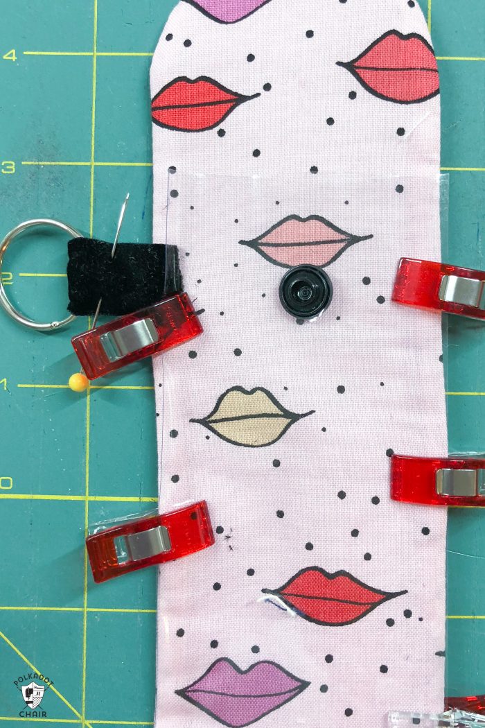 How to Make A Lip Gloss Pouch - The Polka Dot Chair
