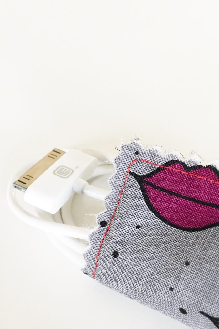 Simple DIY Cord Organizer Sewing Tutorial | Polka Dot Chair