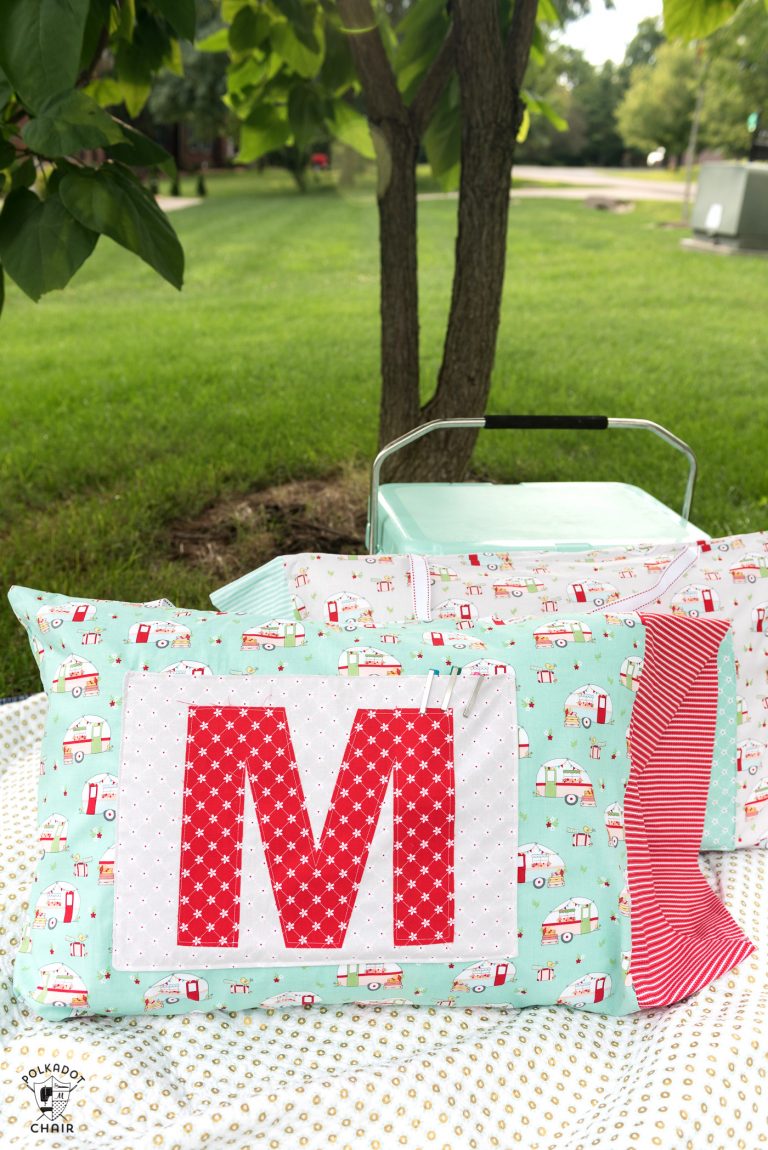 Road Trip Pillowcase Pattern & Free Sewing Tutorial - The Polka Dot Chair