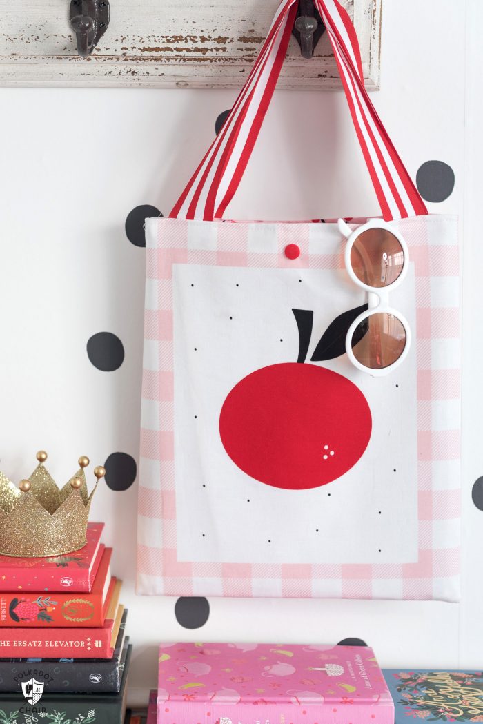 Cute & Simple Kids Library Bag Sewing Pattern - The Polka Dot Chair