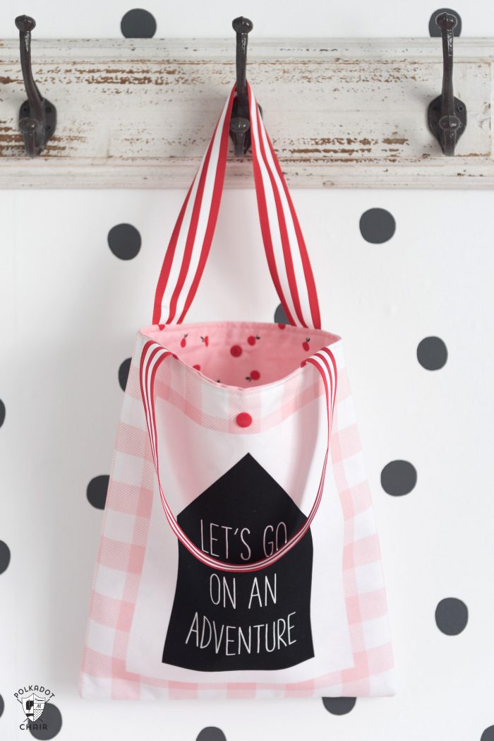 Cute & Simple Kids Library Bag Sewing Pattern - The Polka Dot Chair