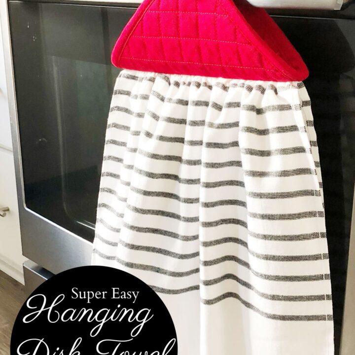 Simple Hanging Tea Towel Pattern | The Polka Dot Chair