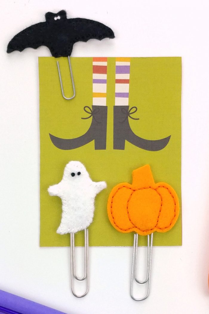 How to Make Cute Felt Planner Clips for Halloween! - The Polka Dot Chair
