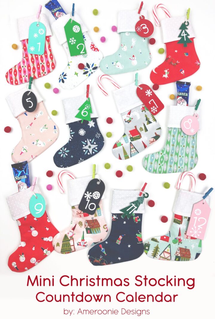 Christmas Stocking DIY Advent Calendar - The Polka Dot Chair