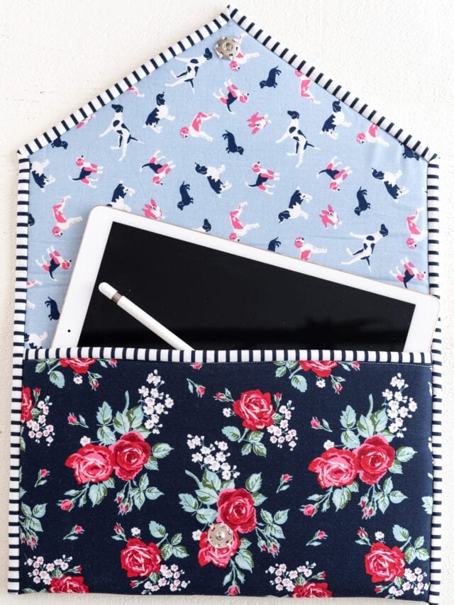 The Busy Day Tablet Case Sewing Pattern Story - The Polka Dot Chair