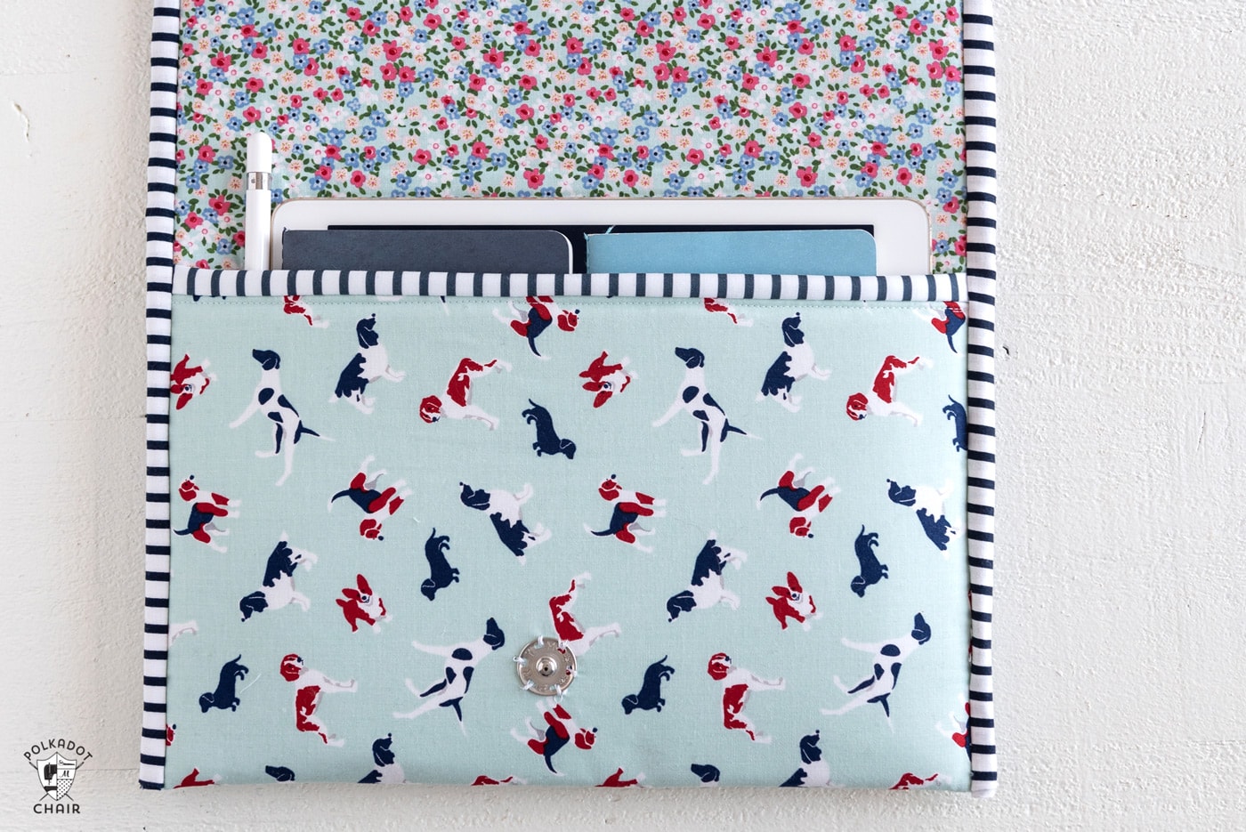 The Busy Day Tablet Case Sewing Pattern - The Polka Dot Chair