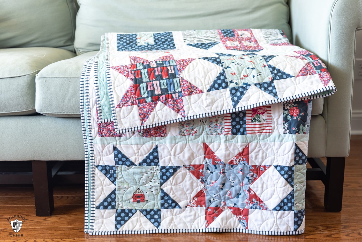 Introducing the Let's Stay Home Quilt Pattern - The Polka Dot Chair