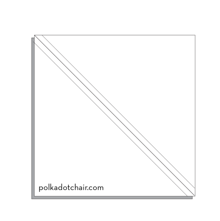 Pretty Pinwheels Quilted Fold Over Pouch Tutorial - The Polka Dot Chair