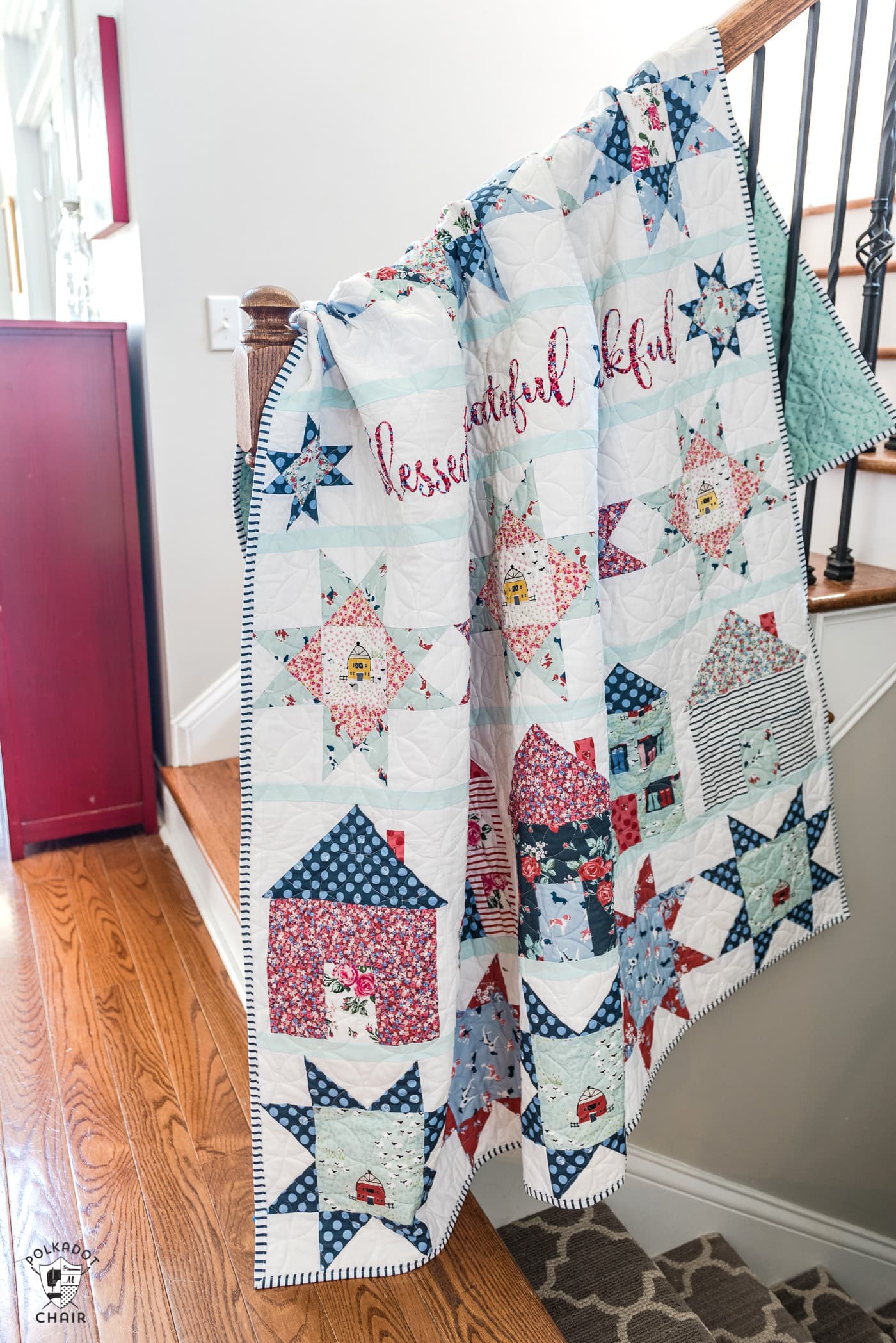 Introducing the Let's Stay Home Quilt Pattern - The Polka Dot Chair