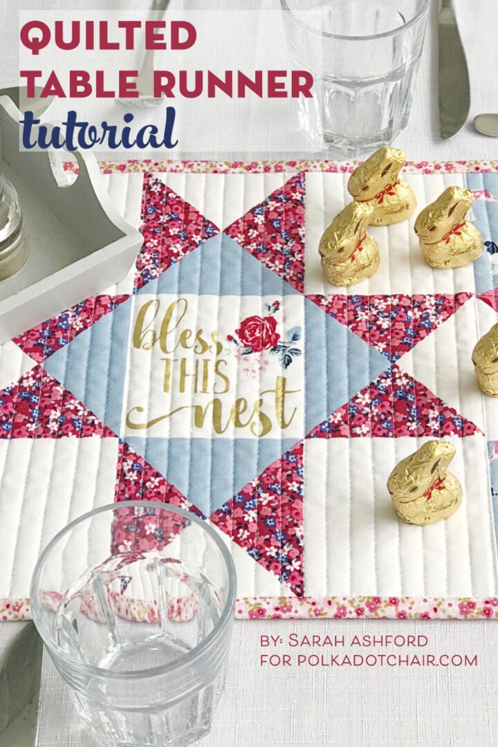 How to Make a Quilted Table Runner - The Polka Dot Chair