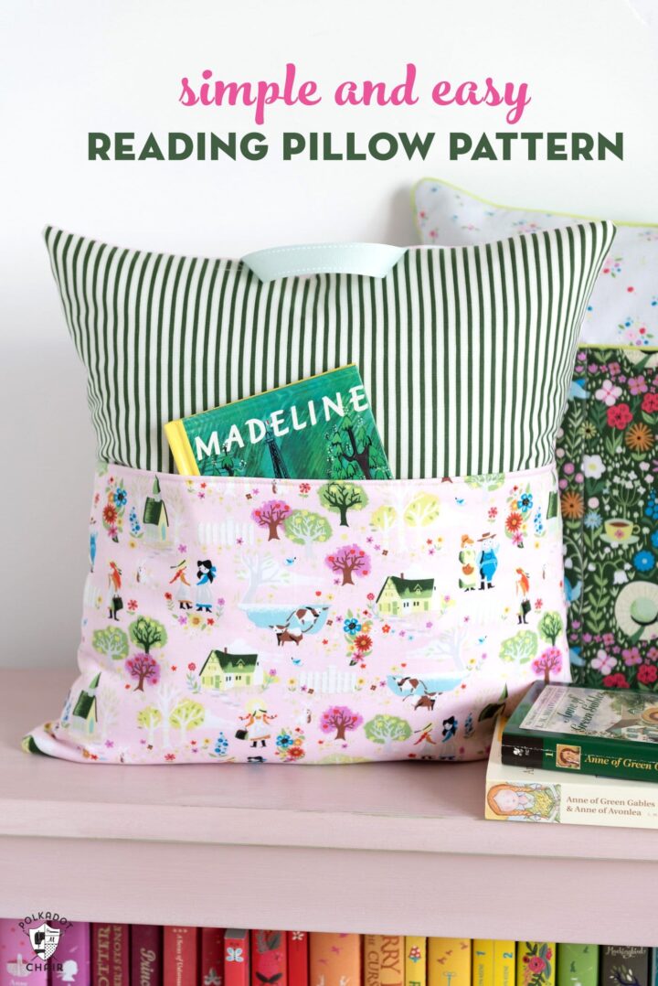 EASY Reading Pillow Pattern - The Polka Dot Chair