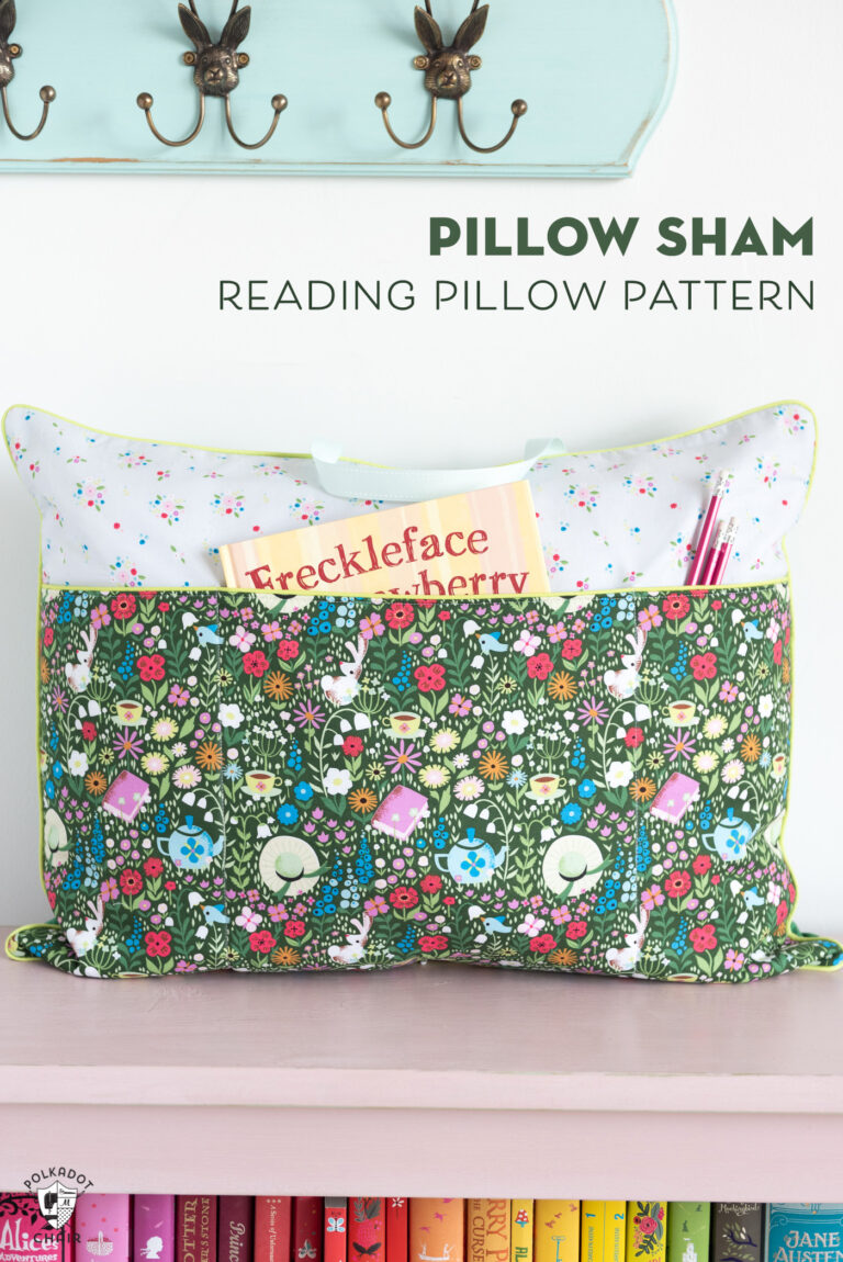 EASY Reading Pillow Pattern - The Polka Dot Chair