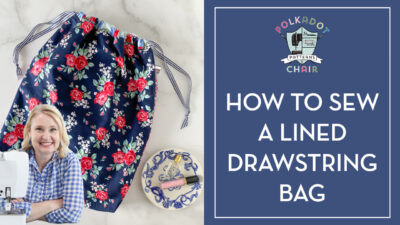 How to Make a Drawstring Laundry Bag; A Fat Quarter Project