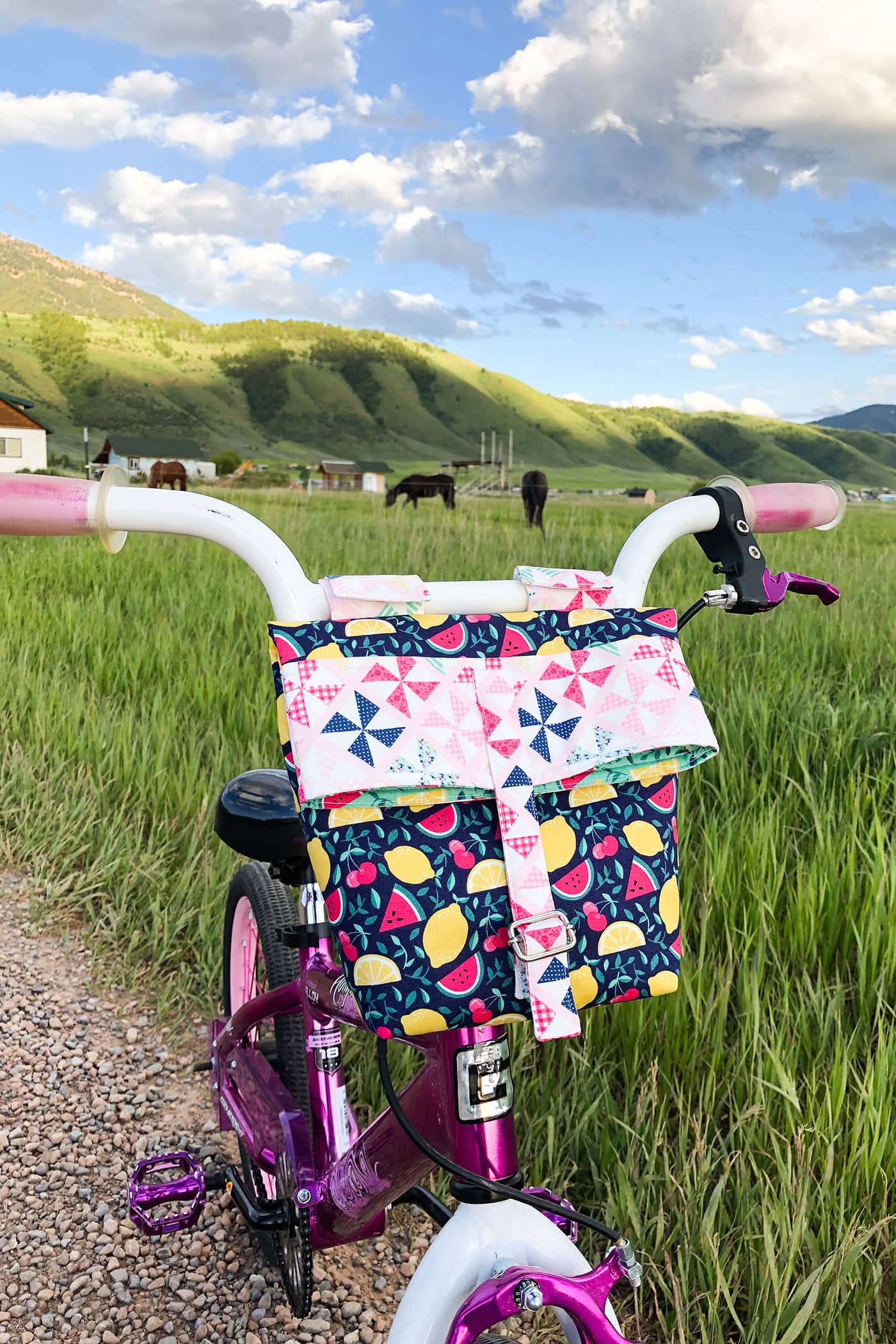 DIY Bike Handlebar Bag Pattern - The Polka Dot Chair