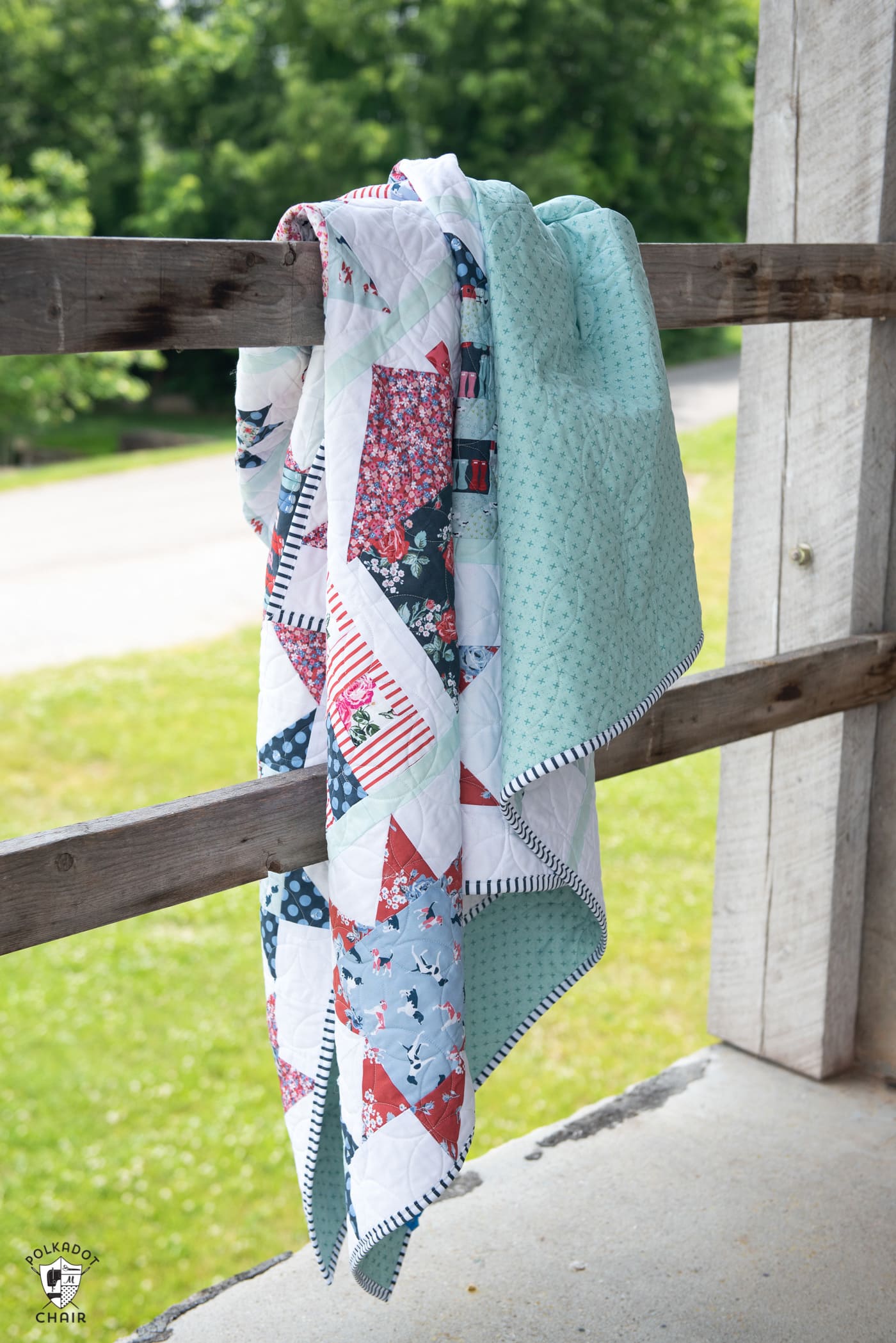 Paper Pieced House Quilt Blocks; Quilt Along Week 2 | Polka Dot Chair