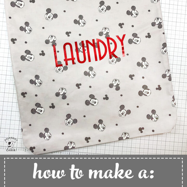 How to Make a Drawstring Laundry Bag; A Fat Quarter Project