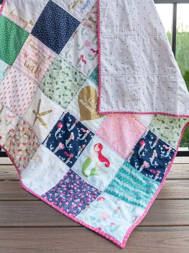 How to Make a Simple Patchwork Quilt Story - The Polka Dot Chair