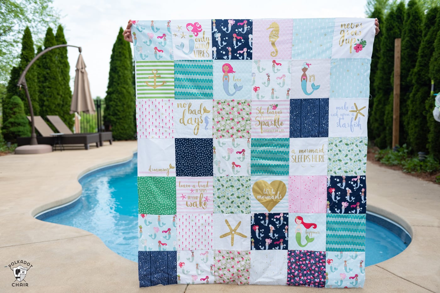 How to Make a Simple Patchwork Quilt - The Polka Dot Chair