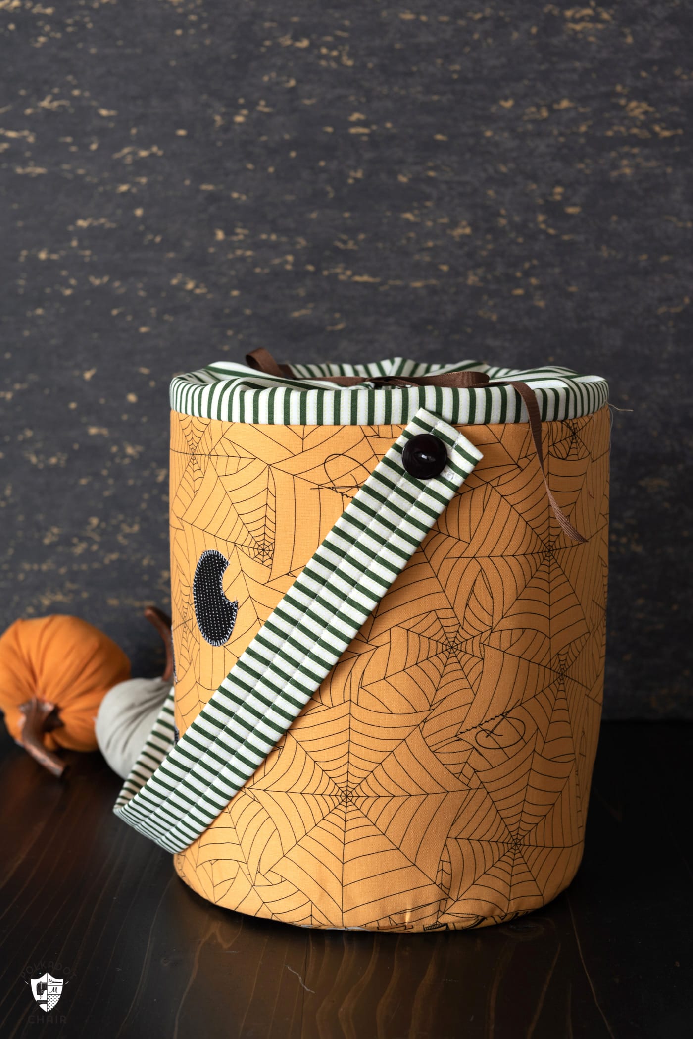 DIY Halloween Bucket Sewing Pattern - The Polka Dot Chair