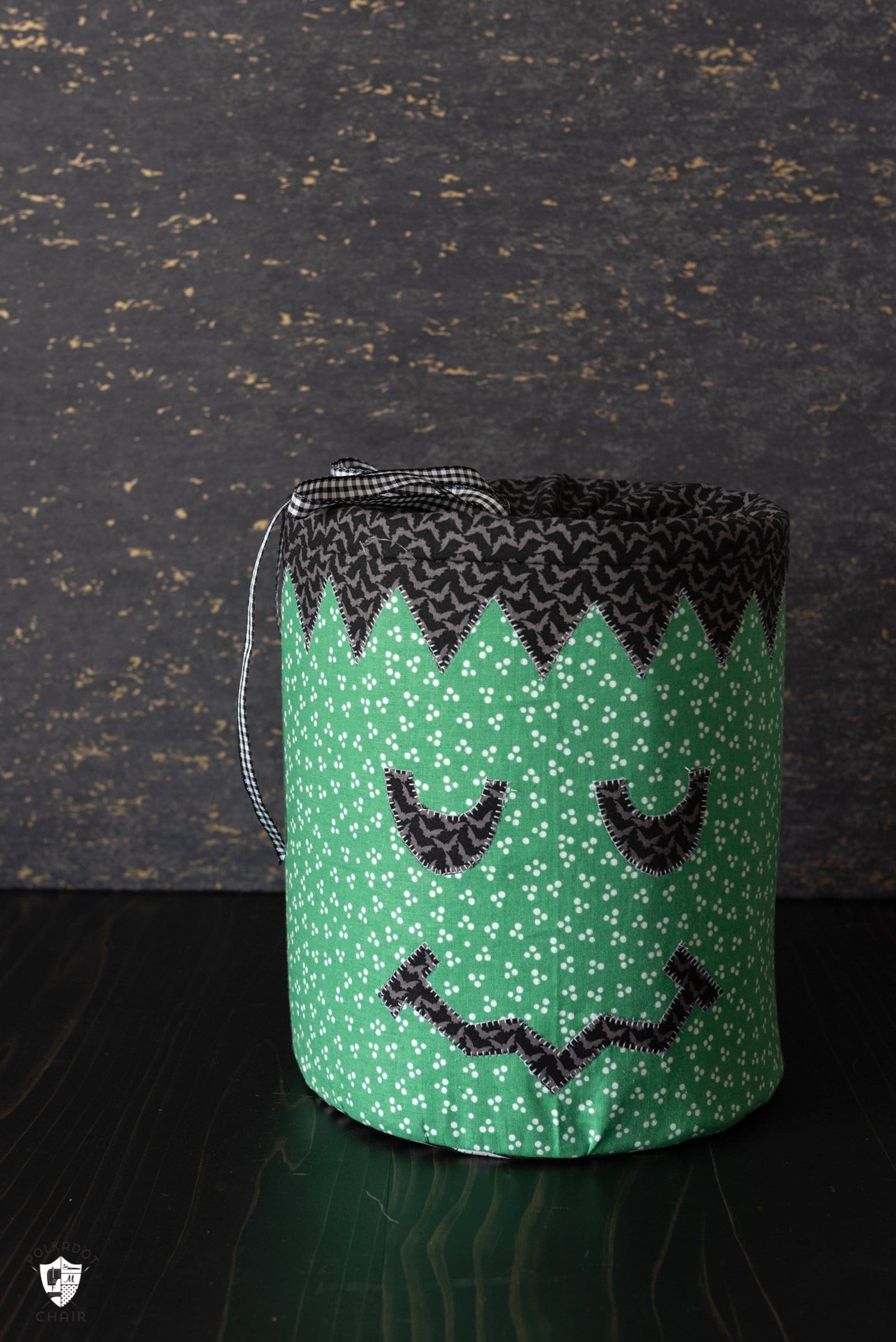 DIY Halloween Bucket Sewing Pattern - The Polka Dot Chair