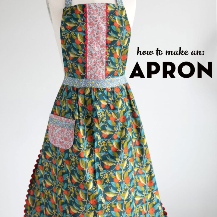 How to Make an Apron; Free Sewing Pattern | Polka Dot Chair