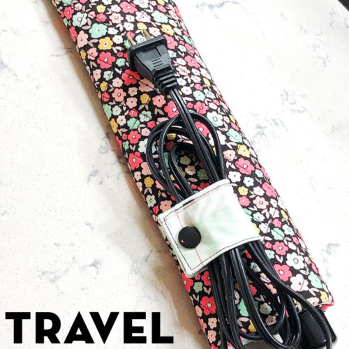 Curling Iron Travel Case Sewing Pattern - The Polka Dot Chair