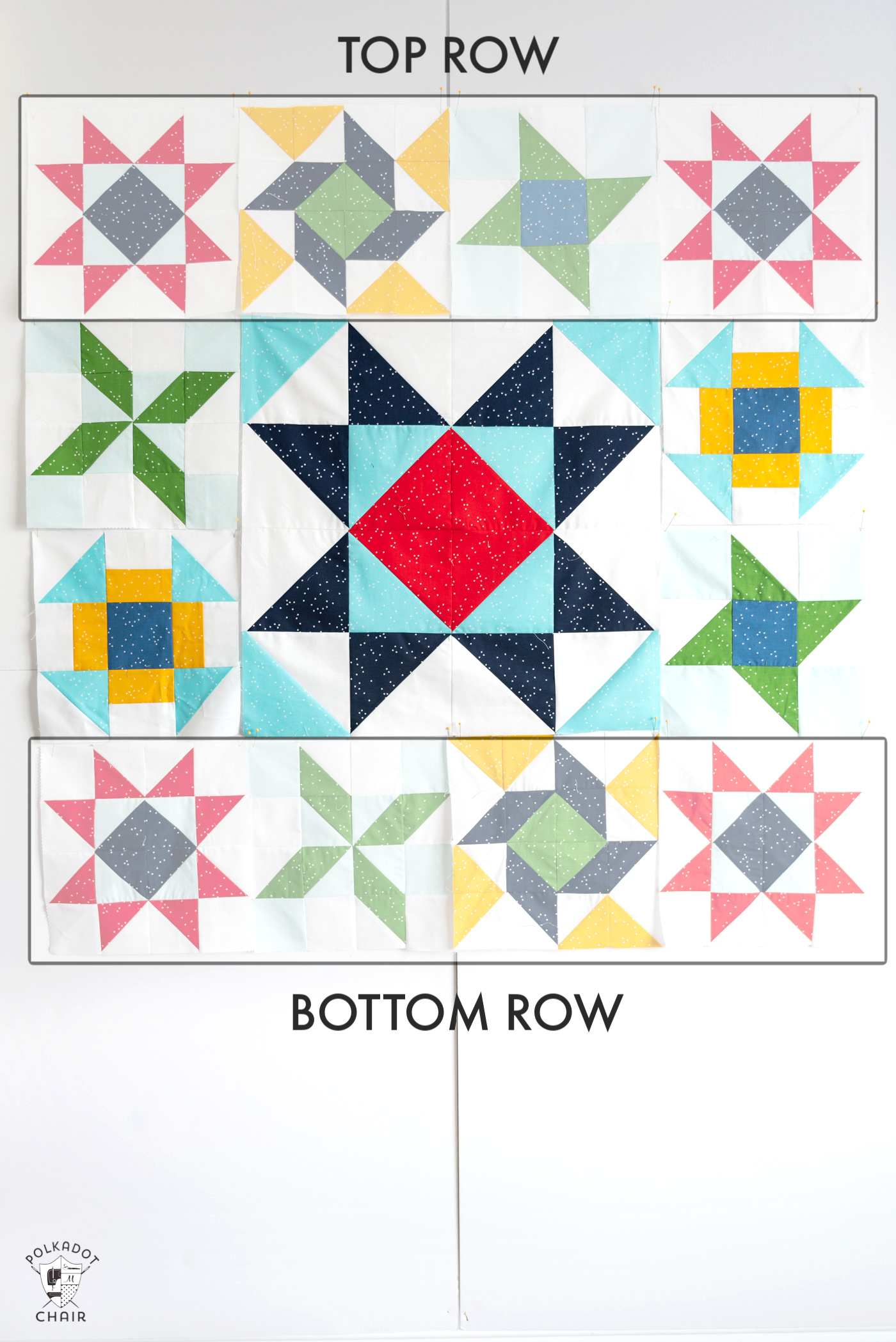 Road Trip Quilt Block; Just for Fun Quilt Along - The Polka Dot Chair