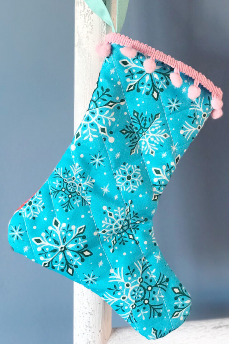 Free Wool Felt Christmas Stocking Pattern | The Polka Dot Chair