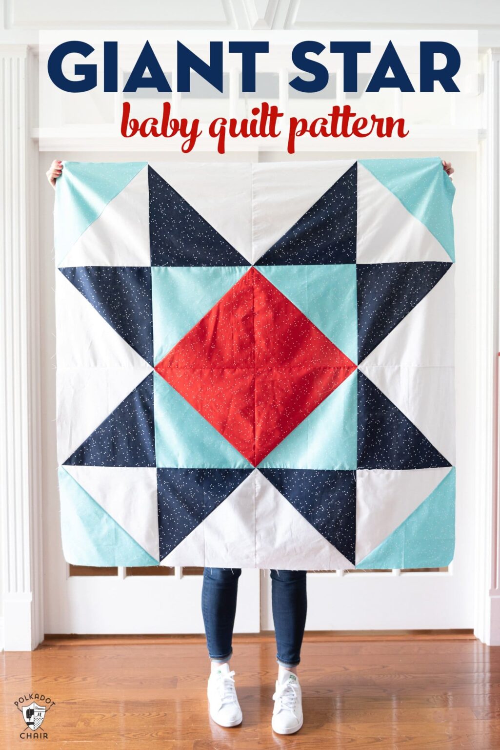 20+ Modern Baby Quilt Patterns - The Polka Dot Chair