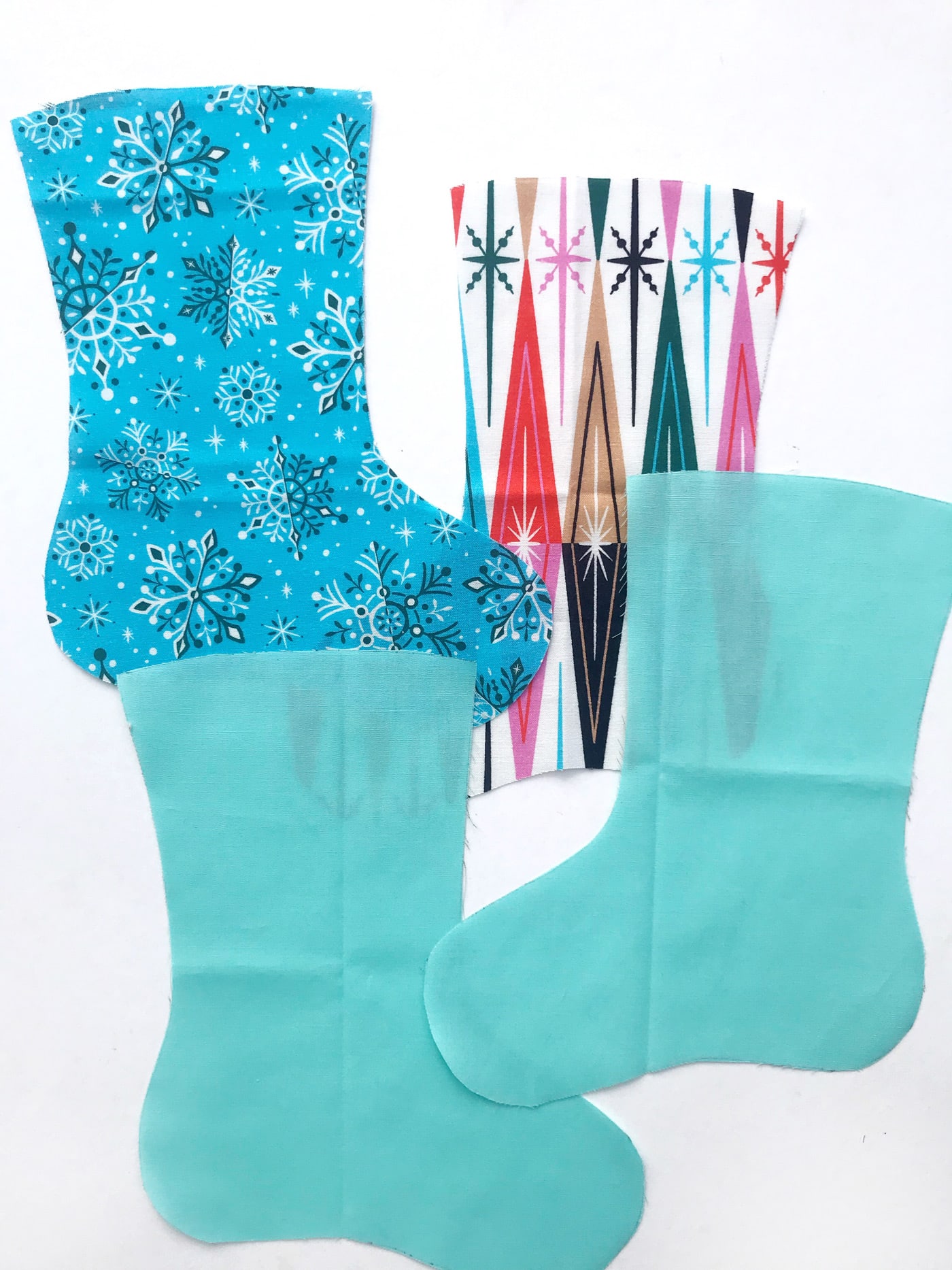 Quilted Christmas Stockings; A Free Pattern - The Polka Dot Chair