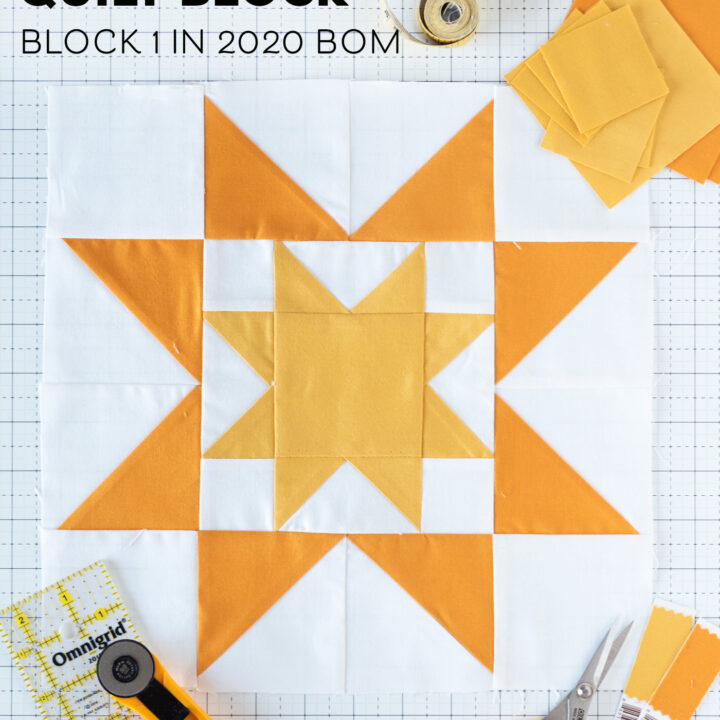Summer Sunsets Quilt Block Pattern | Polka Dot Chair