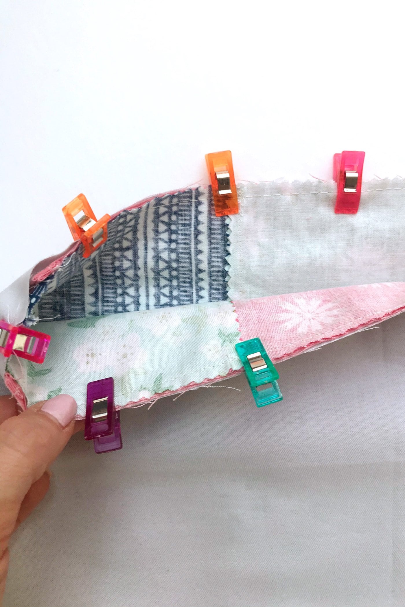 Patchwork Drawstring Bag Tutorial - The Polka Dot Chair