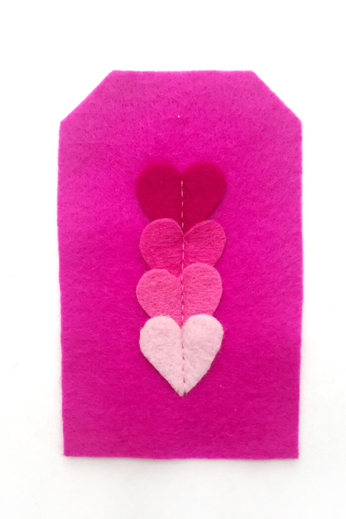 Hand Embroidered Felt Gift Tag Tutorial - The Polka Dot Chair