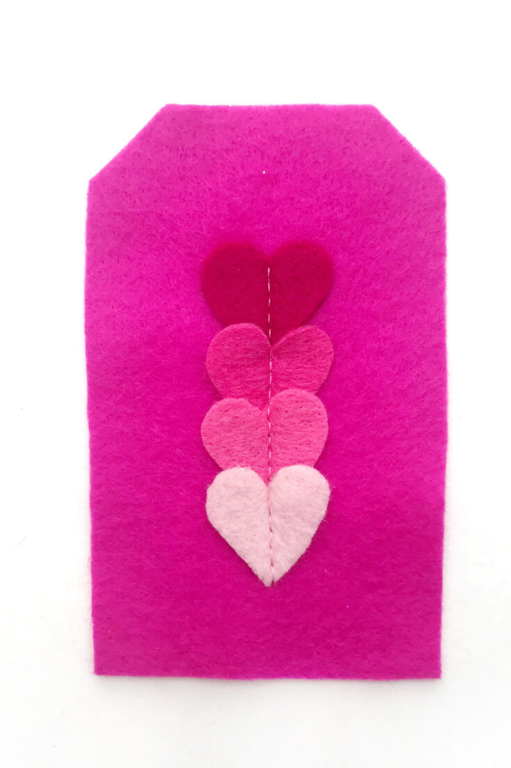 Hand Embroidered Felt Gift Tag Tutorial - The Polka Dot Chair