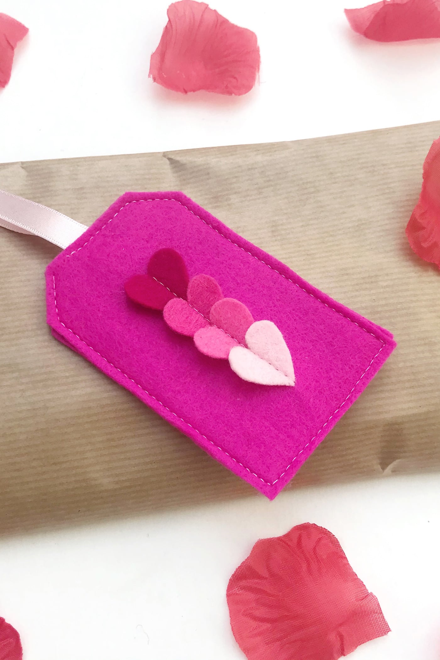Hand Embroidered Felt Gift Tag Tutorial - The Polka Dot Chair