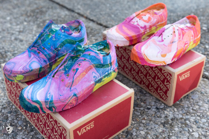 How to Hydro Dip Vans to Create Unique, Custom Shoes | Polka Dot Chair