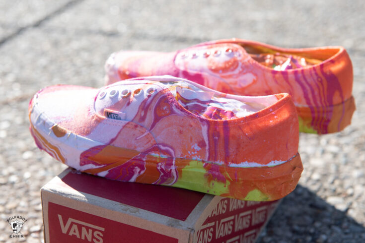 How to Hydro Dip Vans to Create Unique, Custom Shoes | Polka Dot Chair