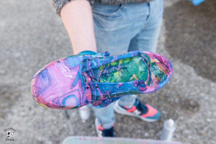 How to Hydro Dip Vans to Create Unique, Custom Shoes | Polka Dot Chair