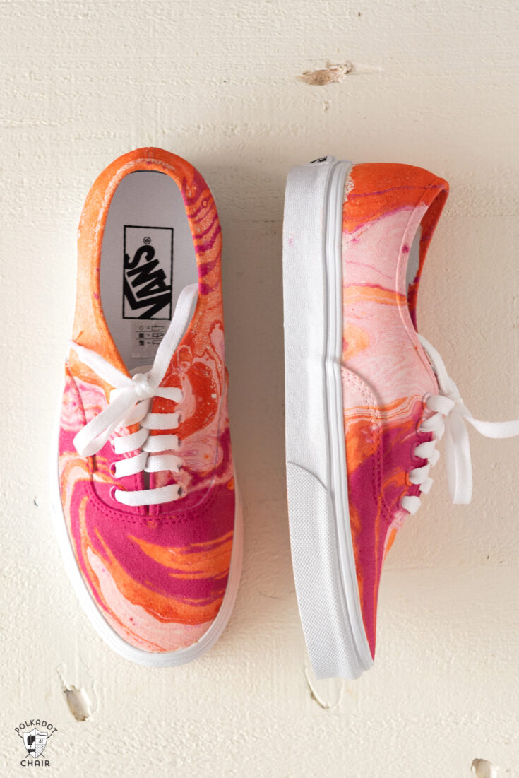 How to Hydro Dip Vans to Create Unique, Custom Shoes | Polka Dot Chair
