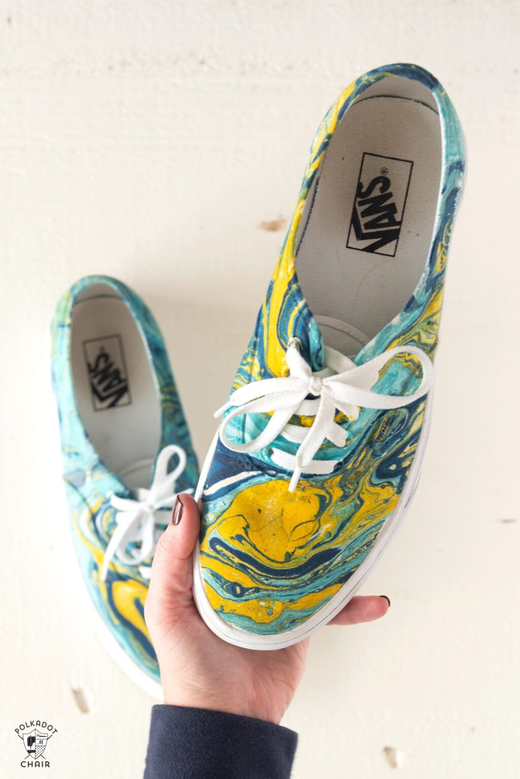 How to Hydro Dip Vans to Create Unique, Custom Shoes | Polka Dot Chair