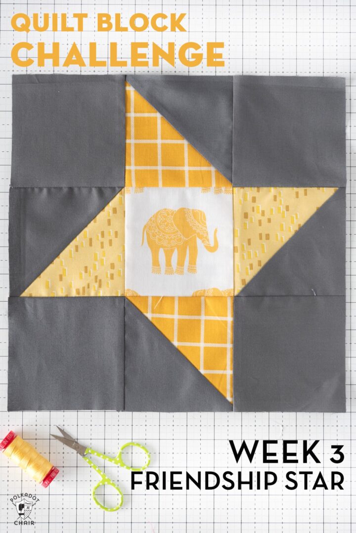 Friendship Star Quilt Block Tutorial | Polka Dot Chair
