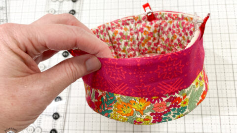 How to Make Round Fabric Baskets | Polka Dot Chair