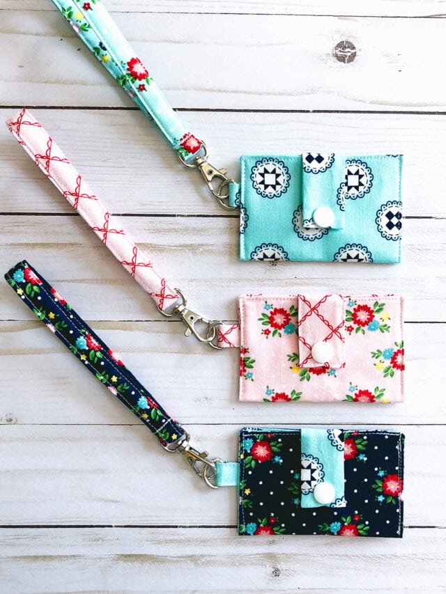 DIY Keychain Card Holder Tutorial Story - The Polka Dot Chair