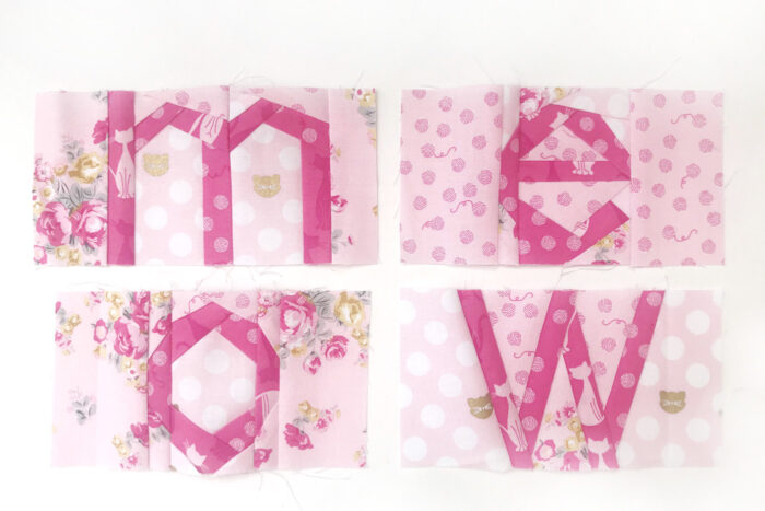 Meow Foundation Paper Quilt Pattern & Table Runner | Polka Dot Chair