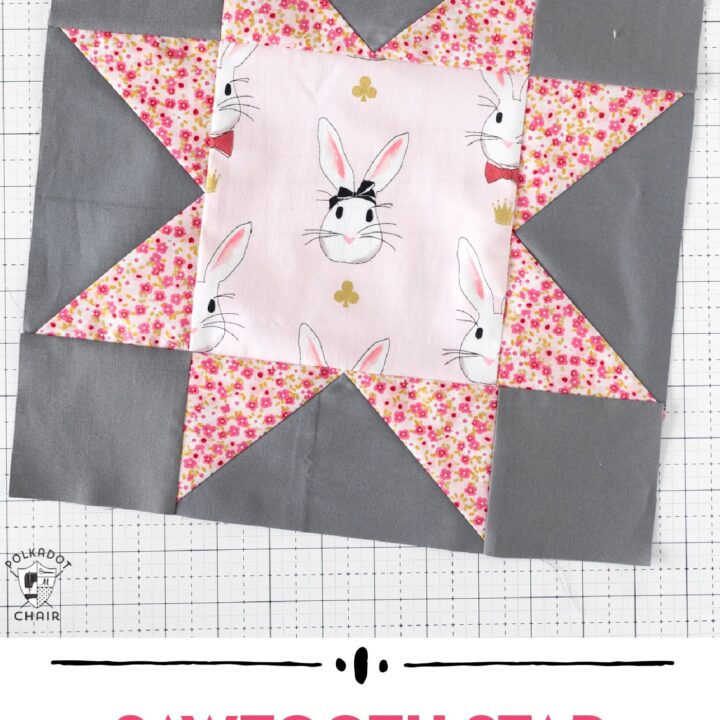How to Make a Sawtooth Star Quilt Block | Polka Dot Chair