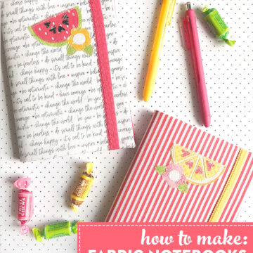 How to Make a Fabric Covered Notebook | Polka Dot Chair