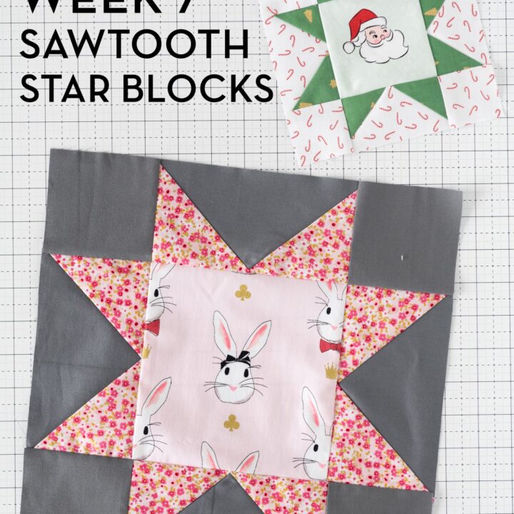 How to Make a Sawtooth Star Quilt Block | Polka Dot Chair