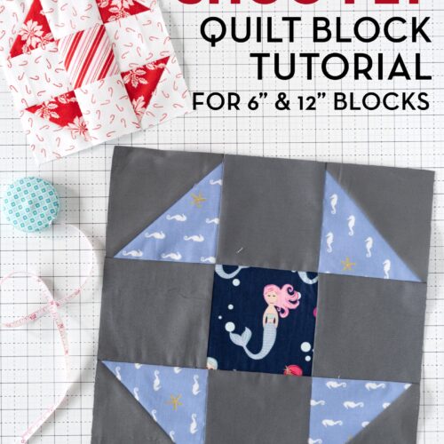 Free Pattern for a 6 and 12 inch Shoo Fly Quilt Block | Polka Dot Chair