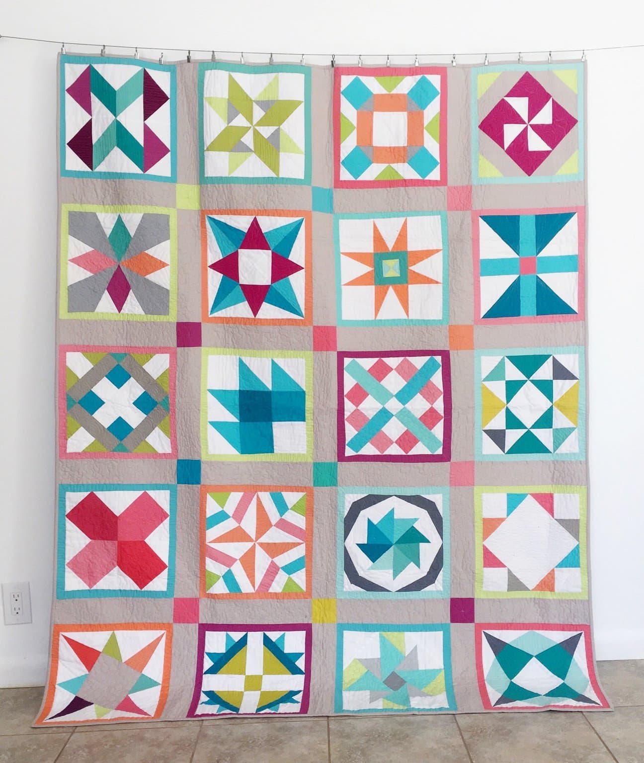 Sampler Quilt Patterns & Layout Ideas - The Polka Dot Chair